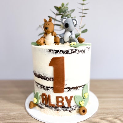 Australiana Cake Toppers, Australian Native Fondant Cake Topper, Koala ...
