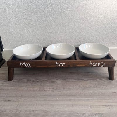 Large Modern Dog Food Stand Elevated Dog Feeder Dog Feeding Table ...