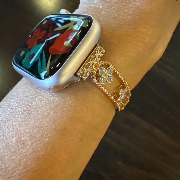 Gold Apple Watch Band, Watches Bracelet for Women, Metal Apple Watch ...