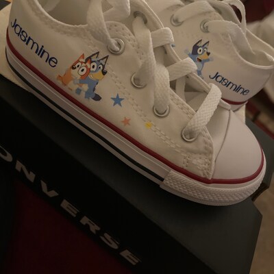 Personalized Bluey and Bingo Converse, Super Cool Gift for the Birthday ...
