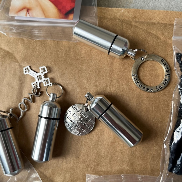 Set of TEN Natural Rosewood Cremation Urn / Scattering Tubes - Fits in ...