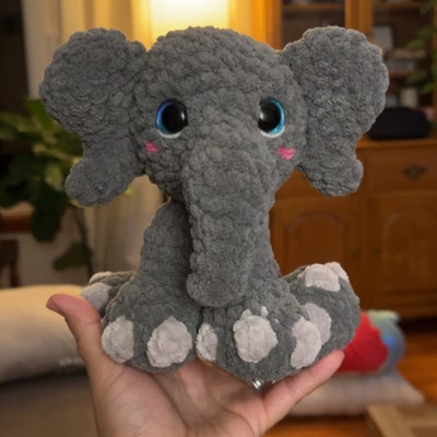 LOW-SEW Crochet Pattern: Enzo the Elephant - Etsy