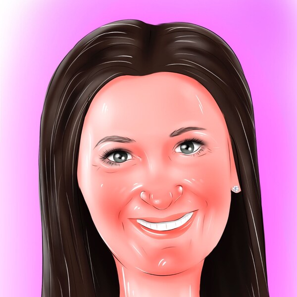Custom Cartoon Portrait From Your Photo / Personalized Cartoon ...
