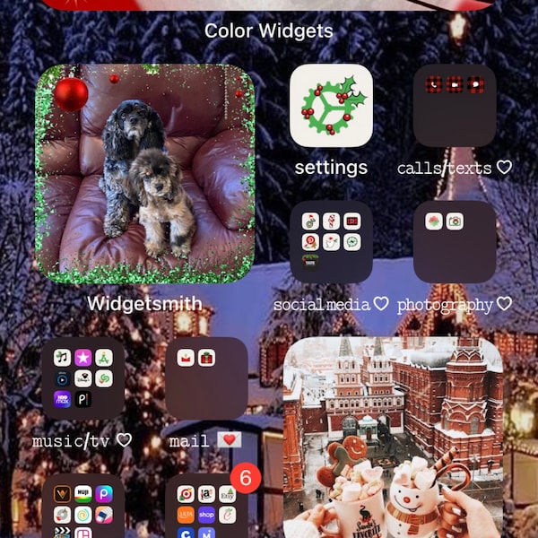 Christmas Aesthetic App Icons Christmas Apps Christmas Cheer App Icons ...