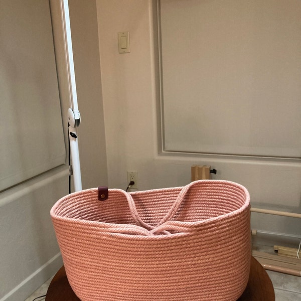 Rope Basket, Rope Tray, Tray, Wood Handles, Kitchen Basket, Wedding ...