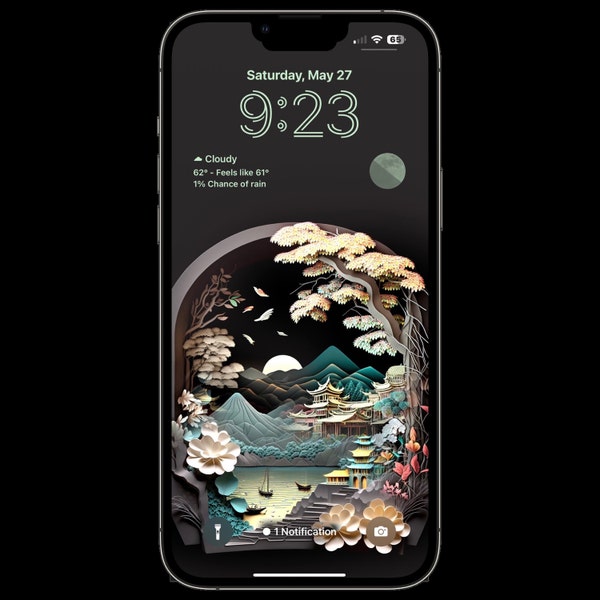 XJ13 / Peaceful Life With Garten and Daisy Flowers, Original Design 8K iPhone Android Wallpaper ...