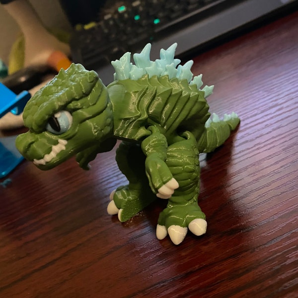 Flexi Godzilla - 3D Printed - Etsy