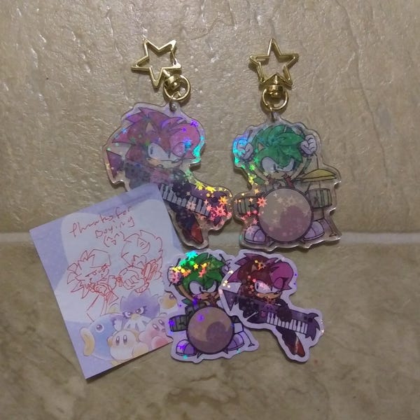 Sonic Underground Inspired Keychain - Etsy