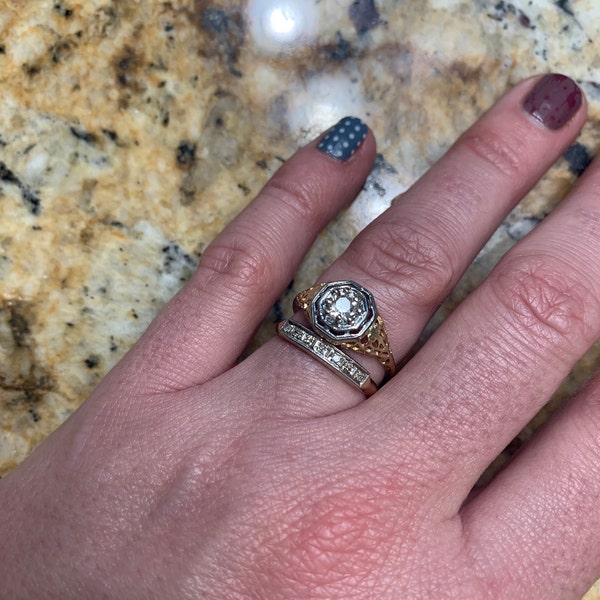 Antique 10K Gold Baby Signet Ring Victorian Solid Rose Gold Initial R ...