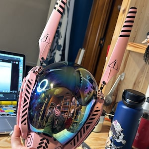 Vinyl Decal cyberpunk Devil Horns Cyberpunk Futurism Techy Laptop Car ...