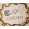 Football Trio Sketch Embroidery Design - Etsy