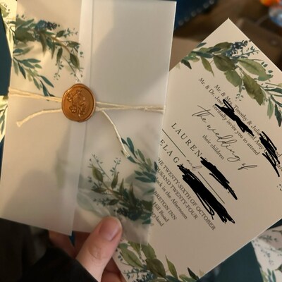 Burgundy Floral Wedding Invitation Suite, Dark and Moody Wedding ...