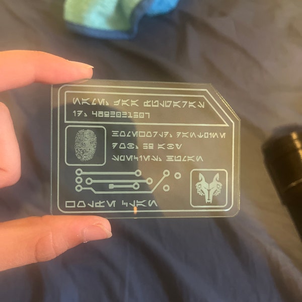 Star Wars Inspired ID Card / Scan Doc - Etsy