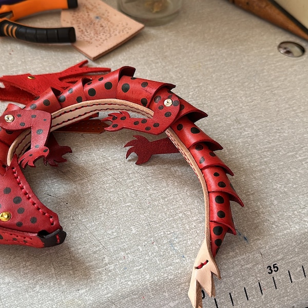PDF Pattern Leather Articulated Small Dragon - Etsy