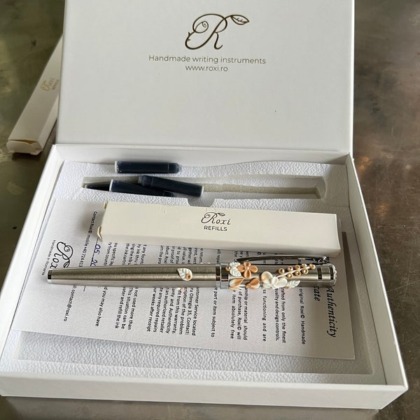 Fountain Pen Lion Roxi Handmade, Rollerball Pen, Gift for Women ...
