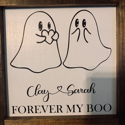 Forever My Boo Sign, Halloween Decor, Couples Sign, Personalized ...