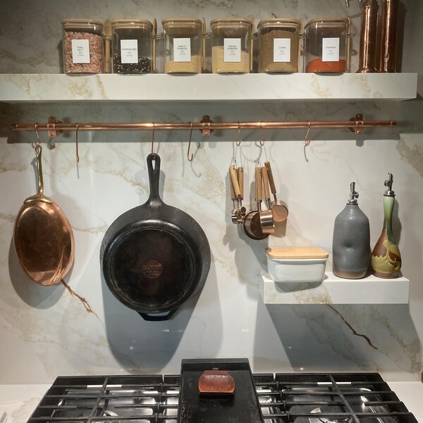 Copper Pot Rail, Copper Pot Rack - Etsy