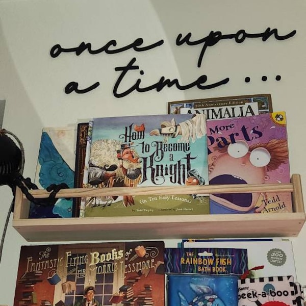 Once Upon a Time Cut Out, Nursery Wall Decor, Reading Wall, Fairytale ...