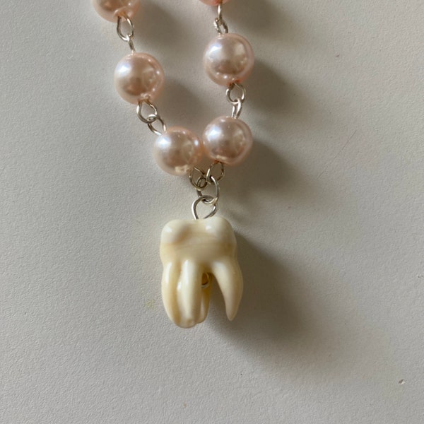 Glass Root Tooth Beads, Molar Beads, Dentist Gift Prank, Teeth Beads ...