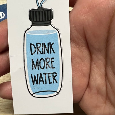 Drink Your Water Sticker, Funny Stay Hydrated Sticker, Funny Drink Your ...