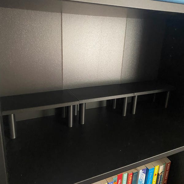 Shelf Riser for Displaying Two Rows of Books on a Single Shelf ...