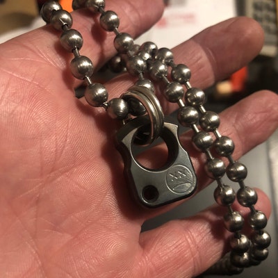 Large 6mm STAINLESS STEEL Ball Chain Necklace, Metal Beads, Mens Womens ...