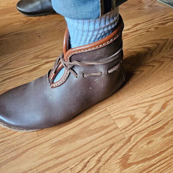 Birka Shoes HAND SEWN for Vikings / PROMOTION / Medieval Shoes / Thick ...