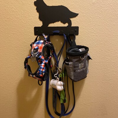Cavalier King Charles Spaniel Dog Leash Holder Wall Mount - Etsy