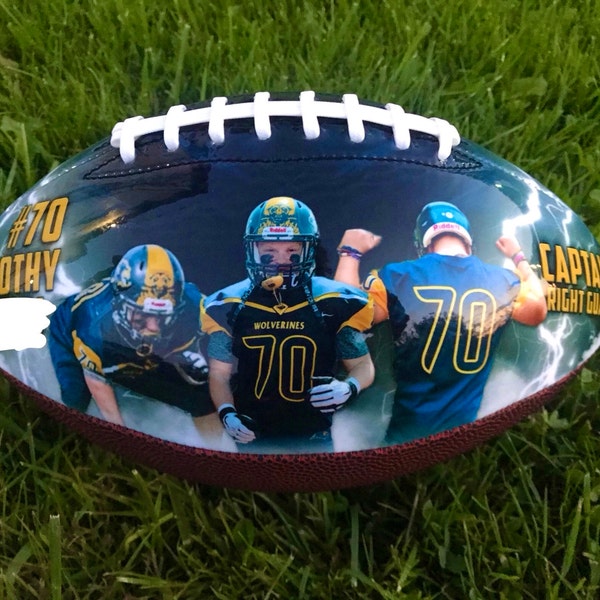 Personalized Football - Custom Football Gift, Senior Football Gift ...