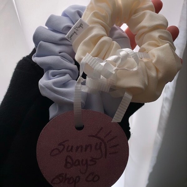 Pastel Yellow Scrunchie Keychain Scrunchie Key Fob Ring Scrunchie ...