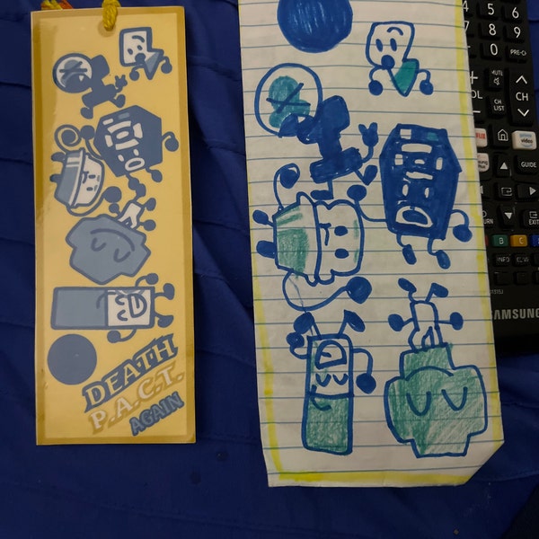 Death P.A.C.T. Bfdi Bookmarker - Object Show BFDIA BFB TPOT Battle for ...