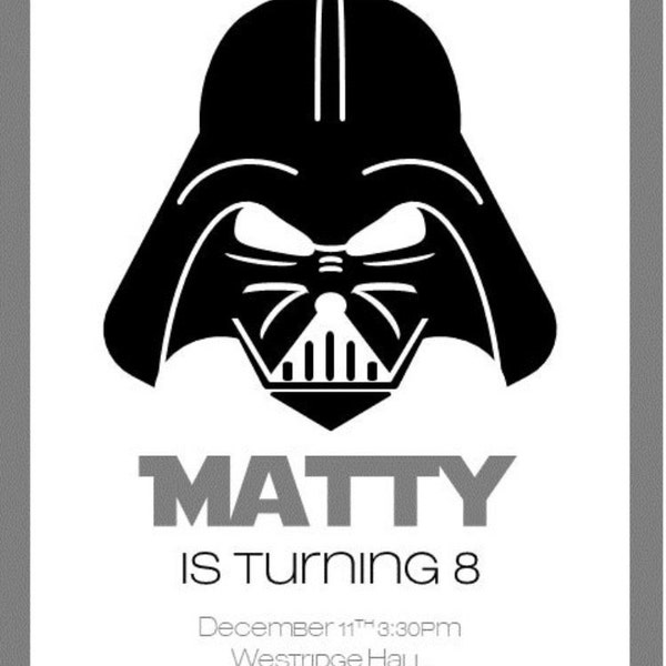 Darth Vader Water Labels, Star Wars Drink Labels, Printable Birthday ...