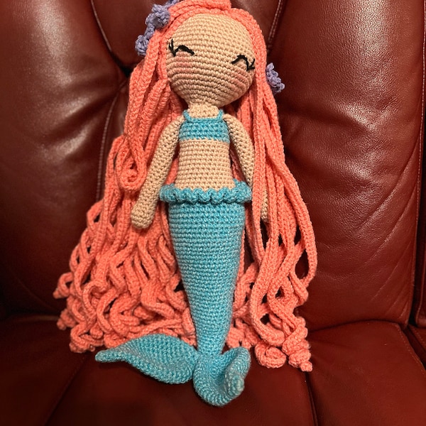 Mermaid Crochet Doll Pattern: Amigurumi Sirenita Tutorial - Etsy
