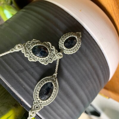 Pink Chalcedony Mandala Macrame Necklace Jewelry - Etsy