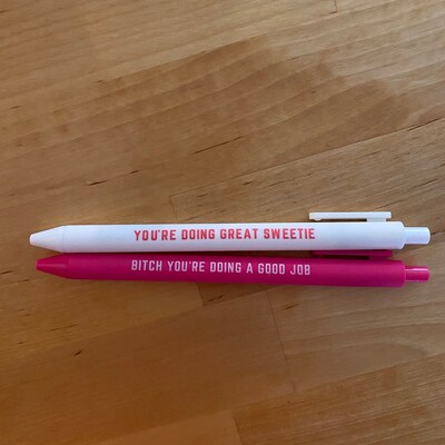Sweary Offensive Pens, Funny Stationary, Planner Accessories, Pens for ...