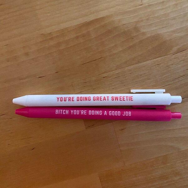 Sweary Offensive Pens, Funny Stationary, Planner Accessories, Pens for ...