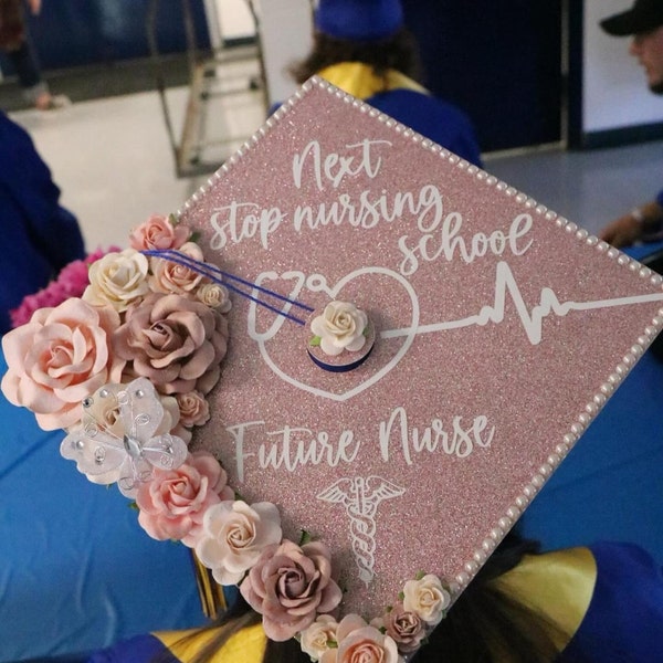Next Stop Nursing School Graduation Cap Topper - Etsy