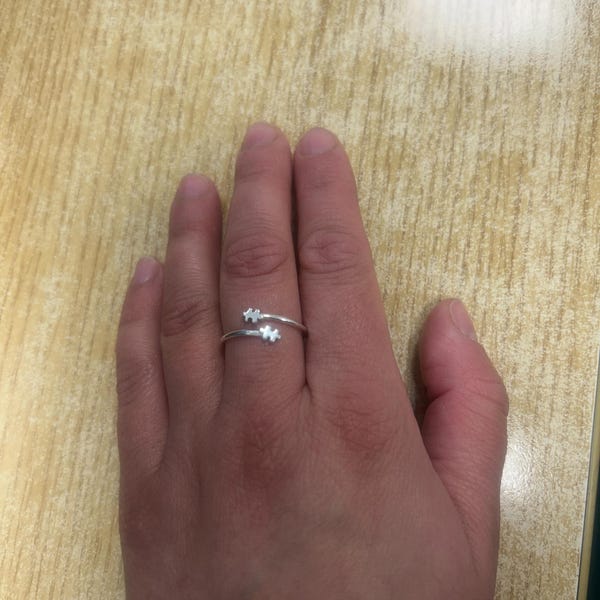 925 Sterling Silver Moon and Star Ring,dainty Half Moon Ring,moon Phases Ring,crescent Moon Ring ...