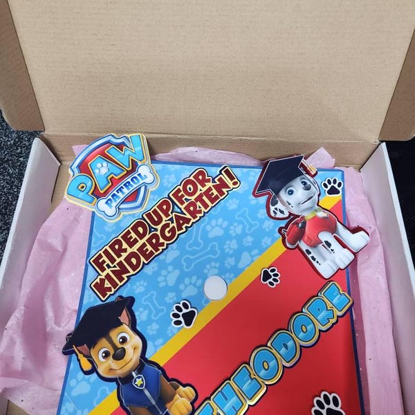 Kindergarten Promotion Cap Cover | Graduation Cap Cover | Paw | Pup ...