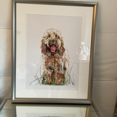 Cockapoo Painting Watercolor Cockapoo Dog Cockapoo Art, Cockapoo Print ...
