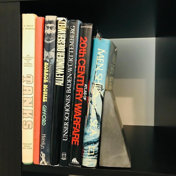 Concrete Bookends Set 2 - Etsy