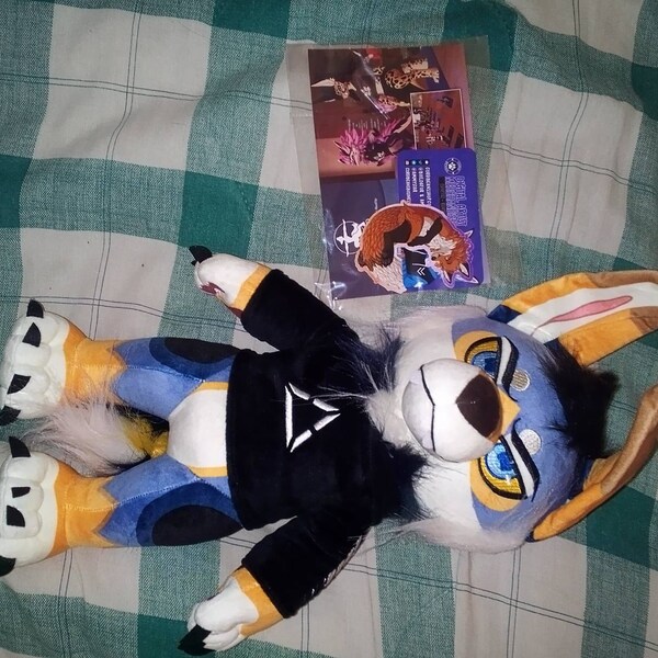 Synthwave Protogen Fursona Pin - Etsy