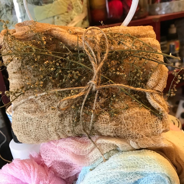 Primitive Decor Cheesecloth - Distressed & Baked - Bundled With Sprigs ...
