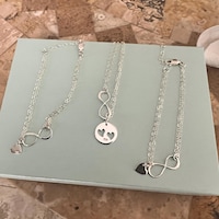 Gold Mutter Tochter Halskette, Mutter Tochter Schmuck, Push-Geschenk ...