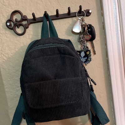 Black Mini Backpack Mini Backpack Purse Small Black Backpack Little ...