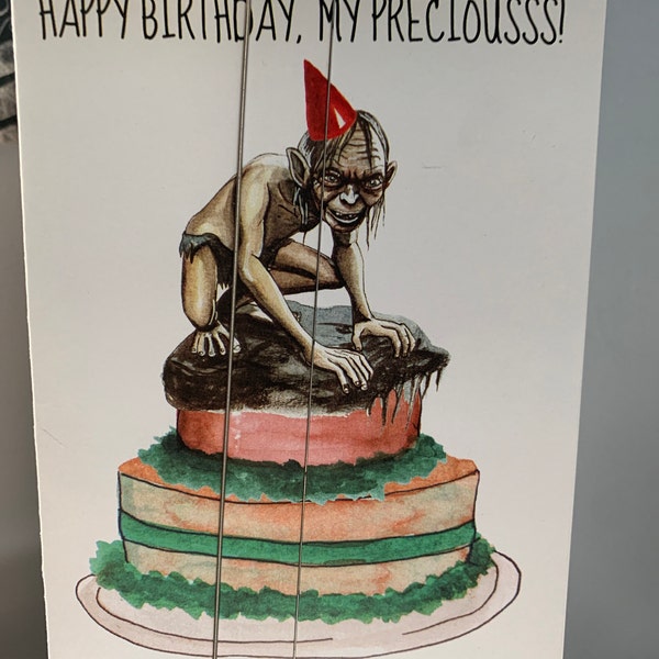 Cute Fantasy Birthday Card, Cute Birthday Card, Movie Nerds, Birthday ...