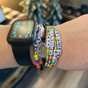 Personalized Beaded Bracelet I Name Bracelet I Word Bracelet I Gifts ...