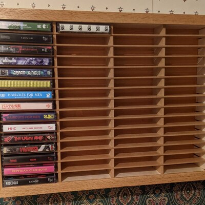 60 Cassette Tape Holder, Organizer, Rack, Storage - Etsy