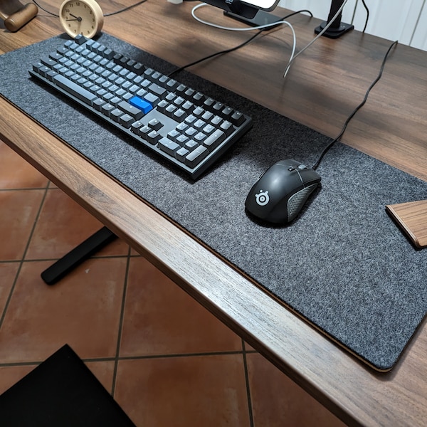 Felt and Cork Desk Mat, Wool and Cork Desk Mat, Anti-microbial Wool ...