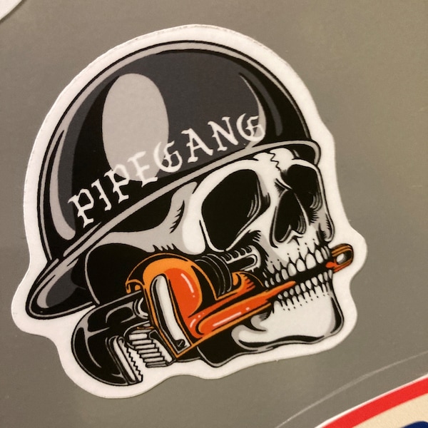 PIPEFITTER Welder, PLUMBER, PIPELINE Hard Hat Stickers, Pipelayer ...